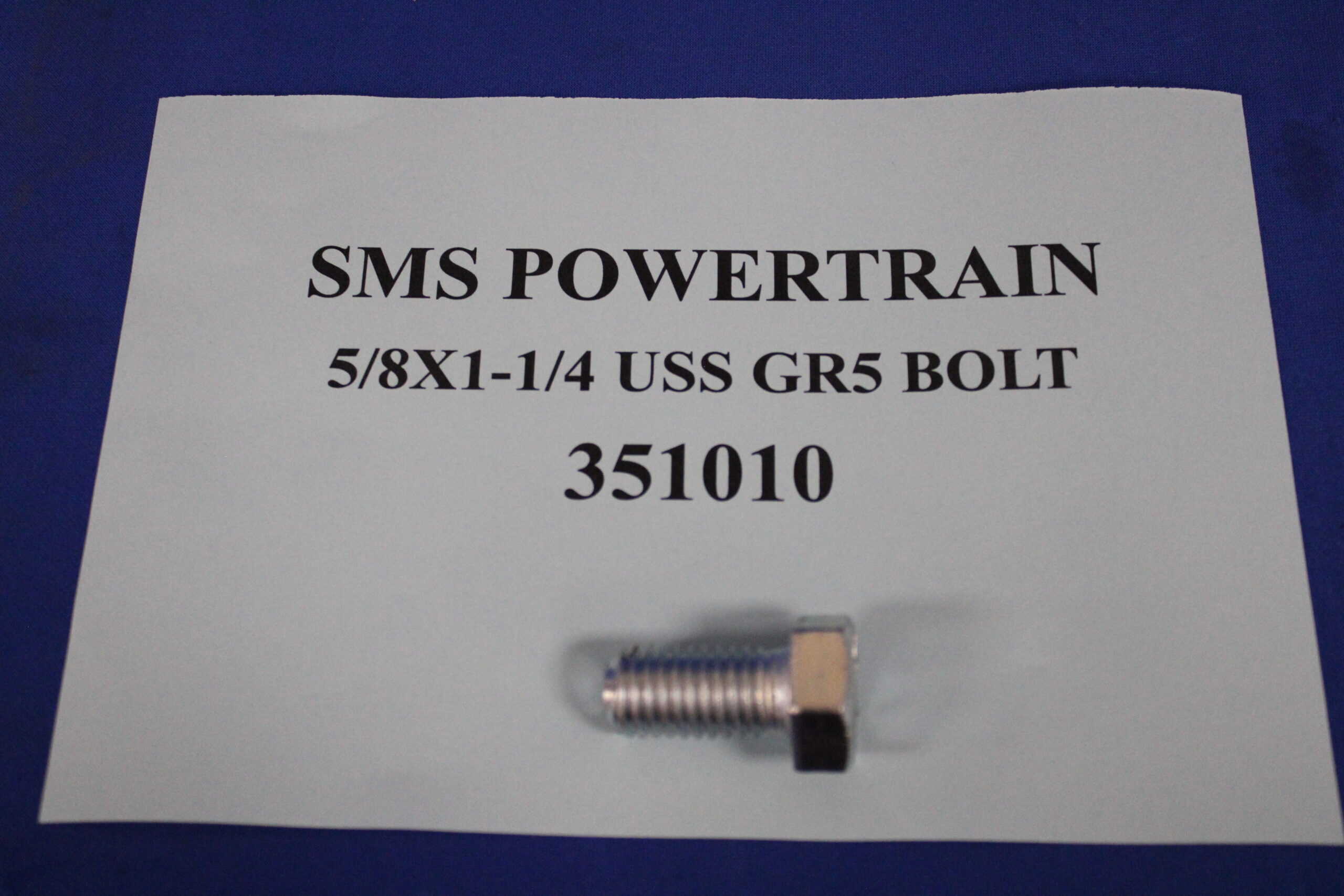 5/8x1-1/4 USS GR5 BOLT - SMS Power Train & Hardware